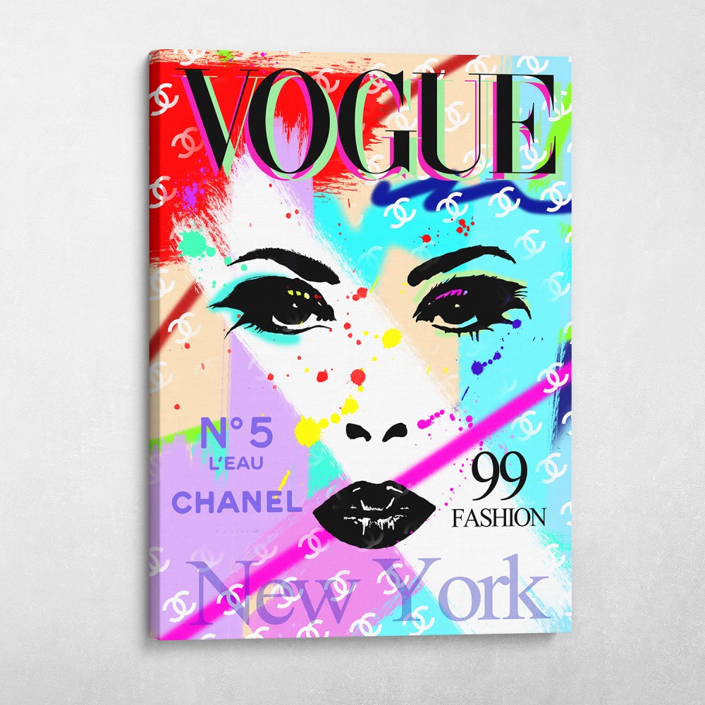 Vogue Cover Pop Art Bundle Set Fashion Glam Gallery Wall Art Vogue Cover Pop Art Bundle Set Fashion Glam Gallery Wall Art